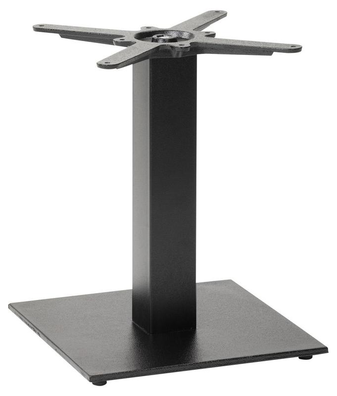 Titan Small Square Table Base - Black - GF-Trade