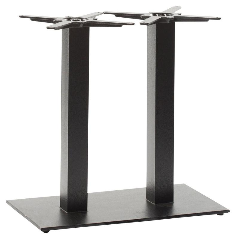 Titan Rectangular Twin Table Base - Black - GF-Trade